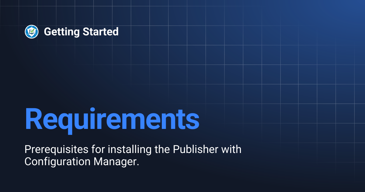 Requirements | Getting Started