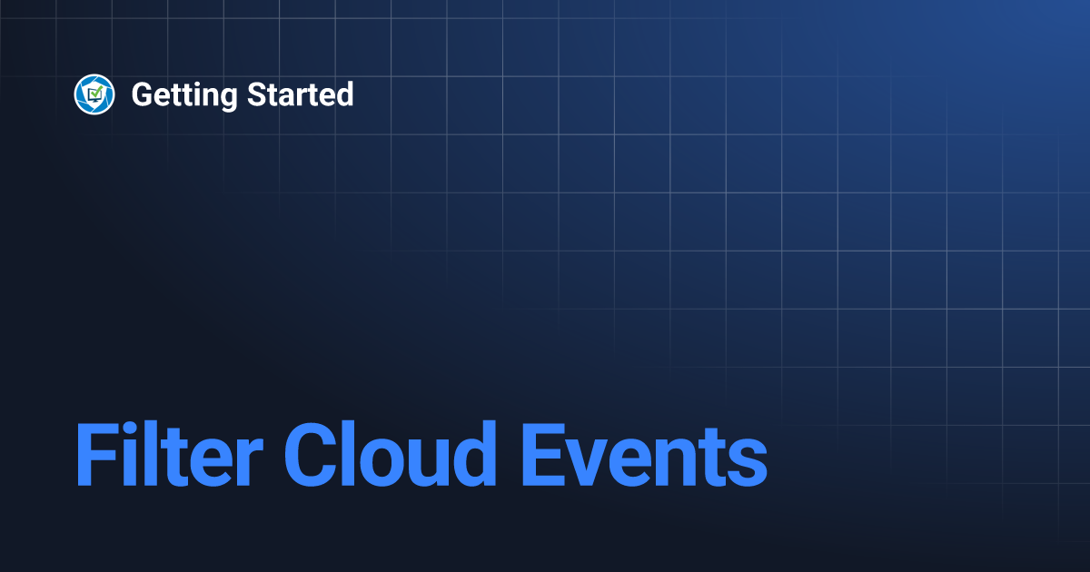 Filter Cloud Events | Getting Started