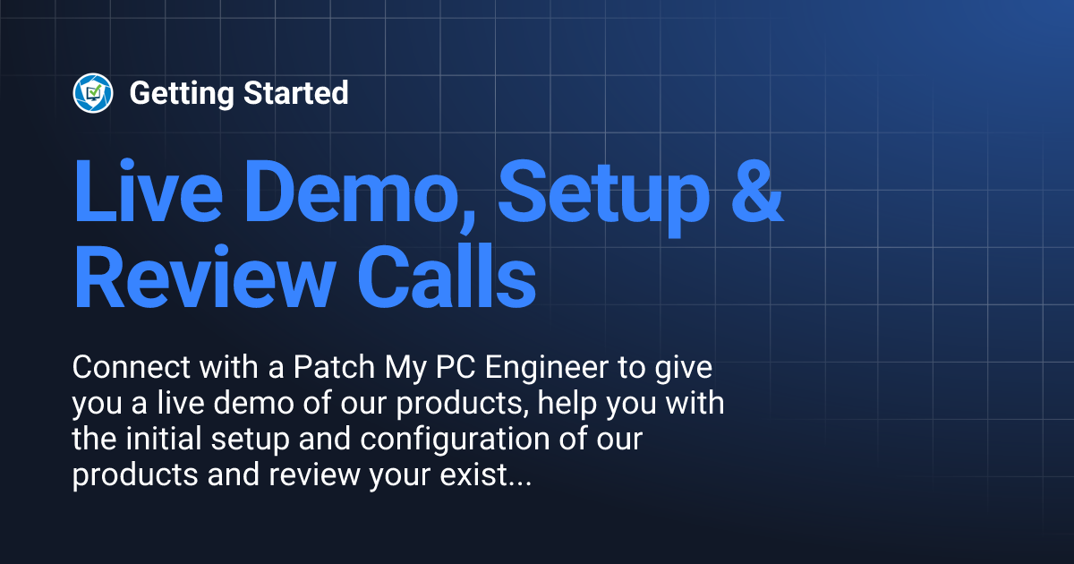 Live Demo, Setup & Review Calls | Getting Started